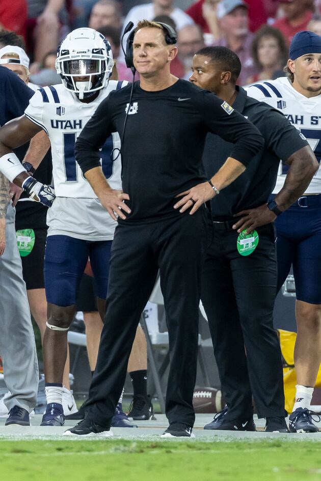 Utah State football coach Blake Anderson appeared on ‘College GameDay ...