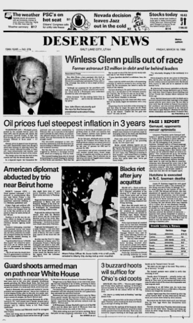 Deseret News archives: CIA boss William Buckley taken by Hezbollah in ...