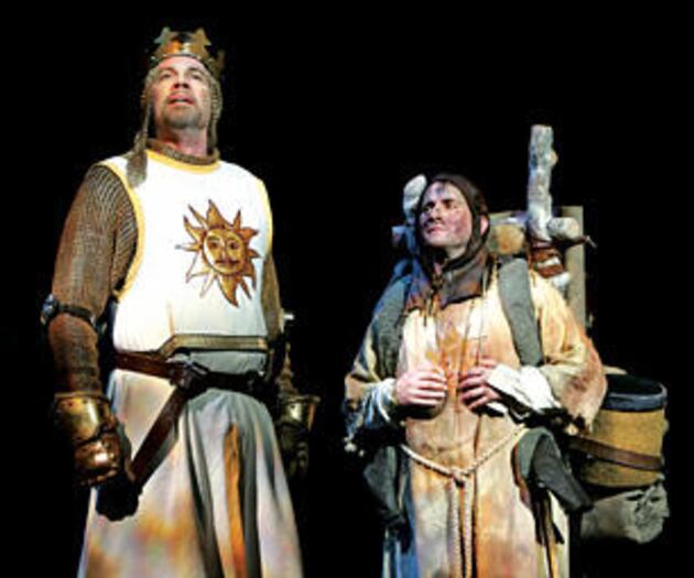 What has coconuts, a catapulting cow and a killer rabbit? 'Spamalot ...