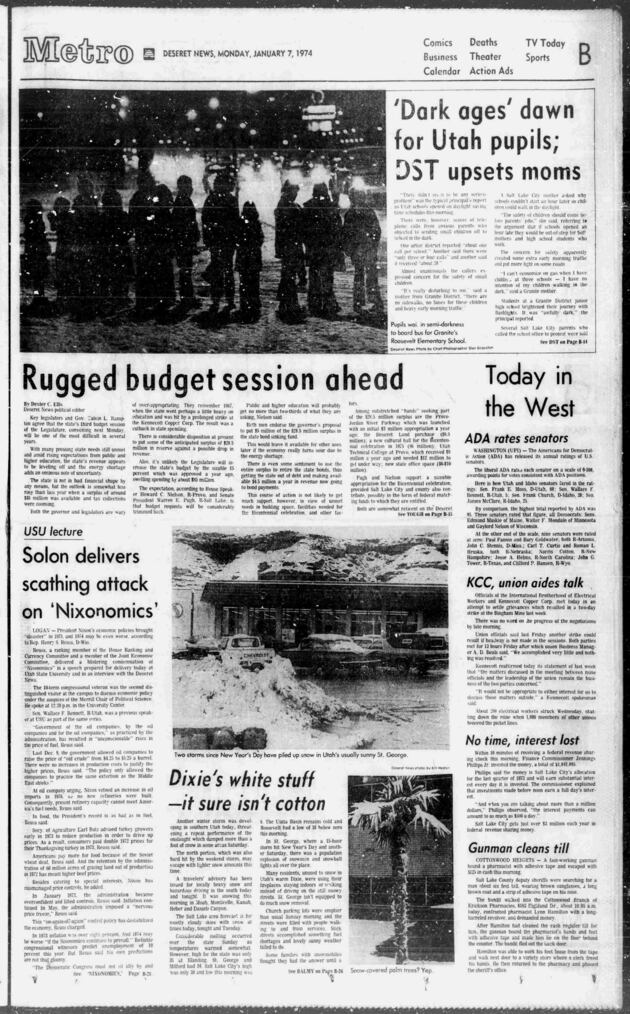 Deseret News archives: Snow in Utah’s Dixie? It has happened through ...