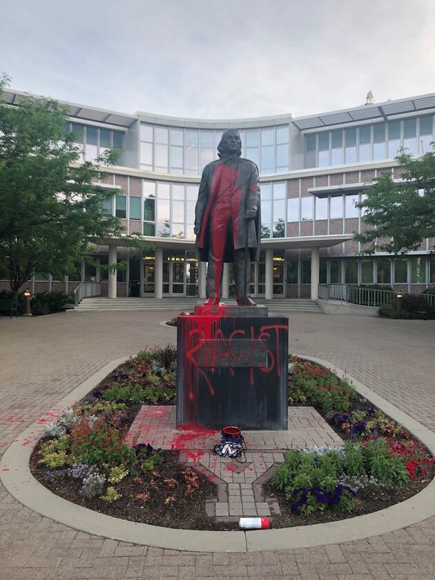 Brigham Young statue vandalized on BYU campus – Deseret News