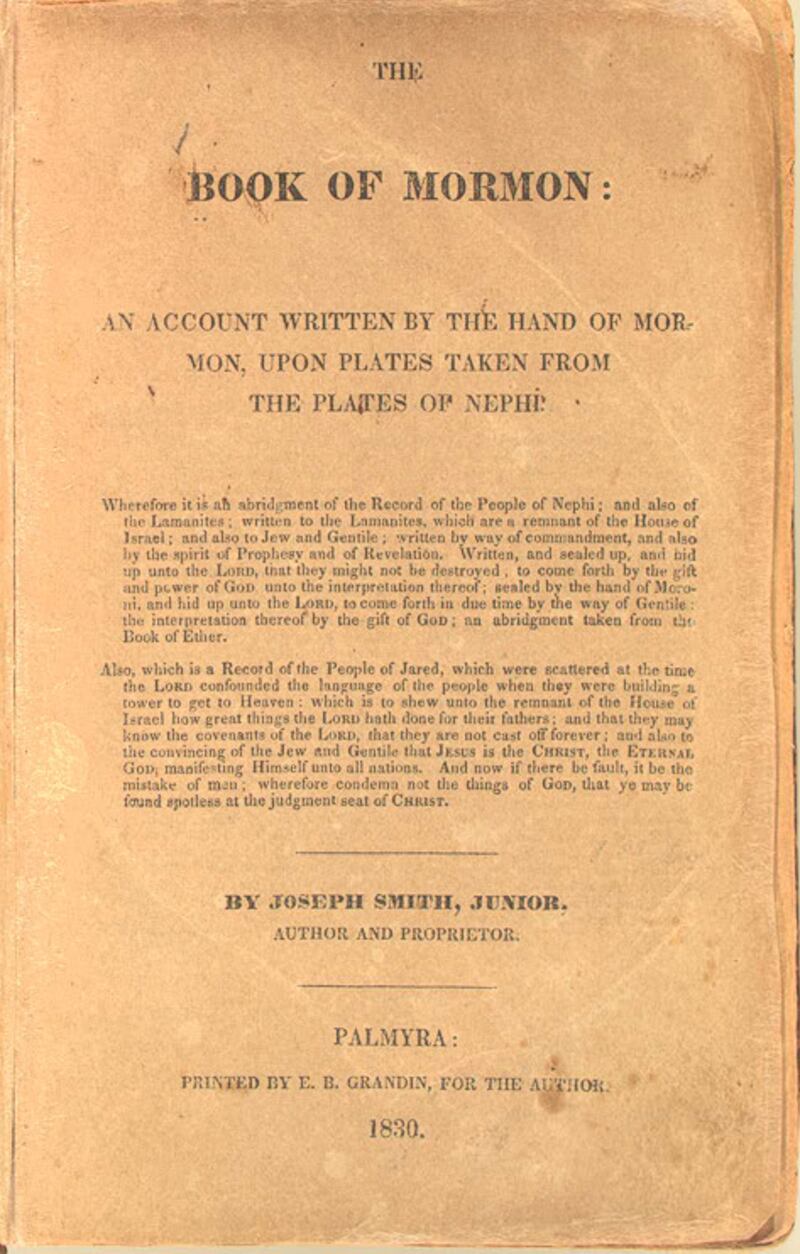 When was the Book of Mormon copyrighted and is it still protected ...